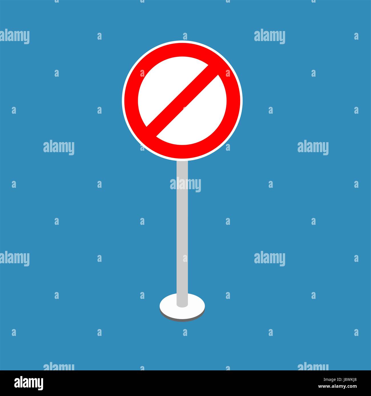 Ban road sign. Stop traffic signal. Prohibited red symbol Stock Vector ...