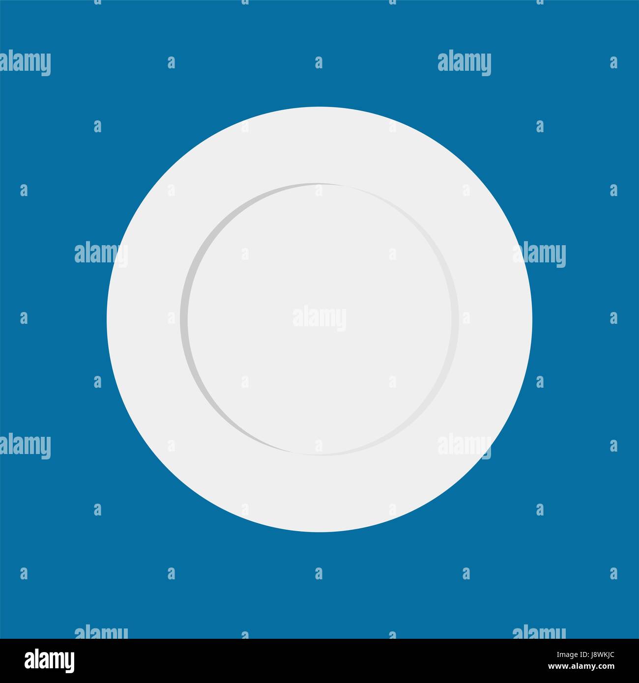 Plate empty isolated. blank white dish. cookware, kitchen utensils ...