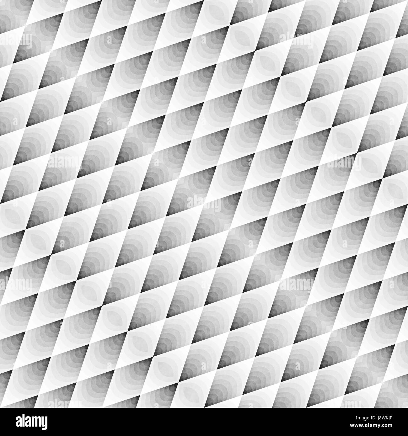 Seamless Gradient Rhombus Grid Pattern. Retro Monochrome Texture ...