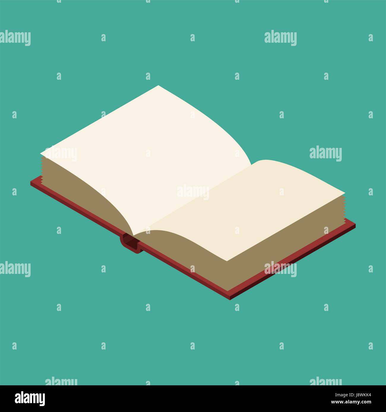 Open book isolated. opened Old volume on white background Stock Vector ...