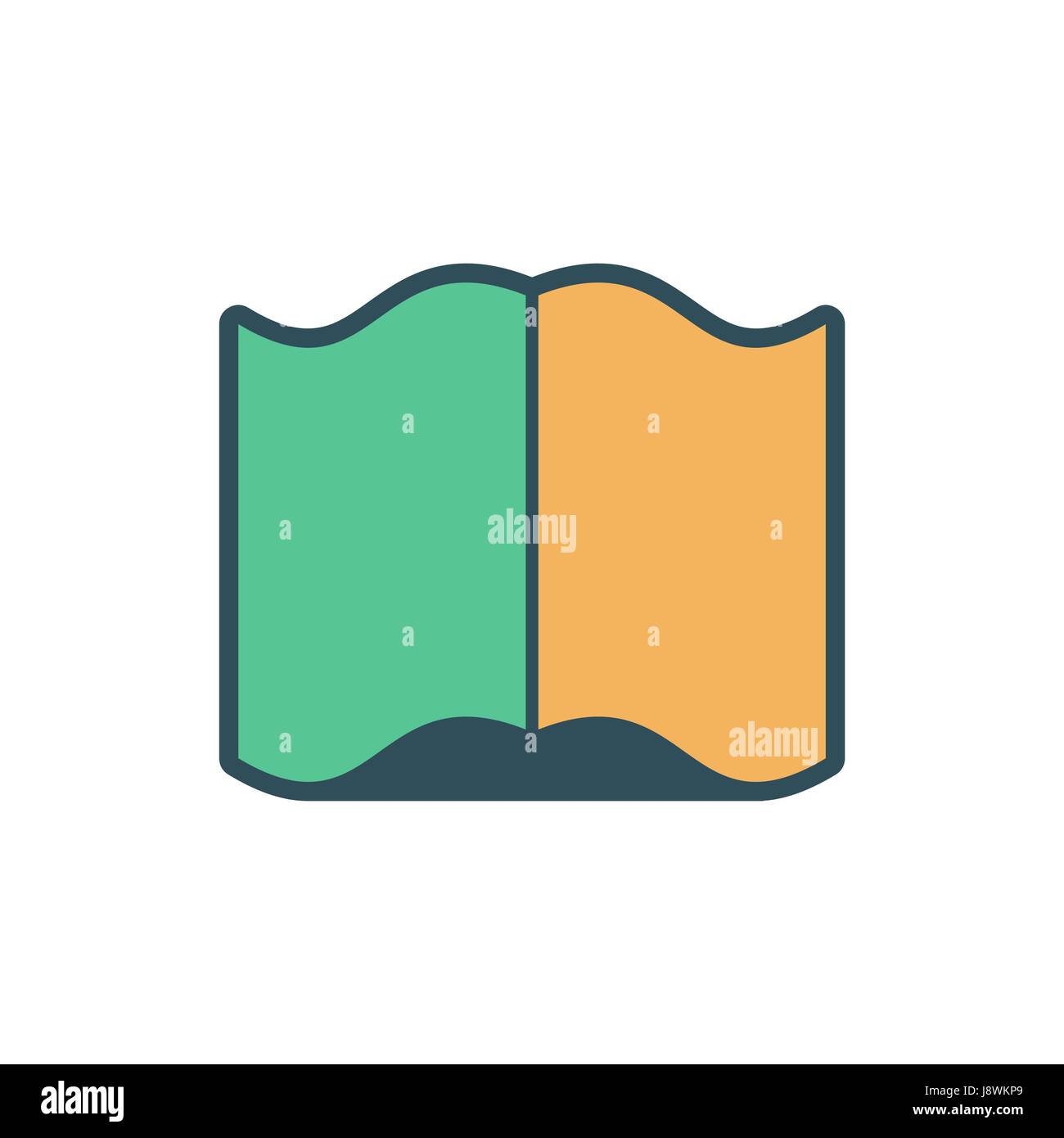 Open book sign. opened Old volume on white background Stock Vector ...