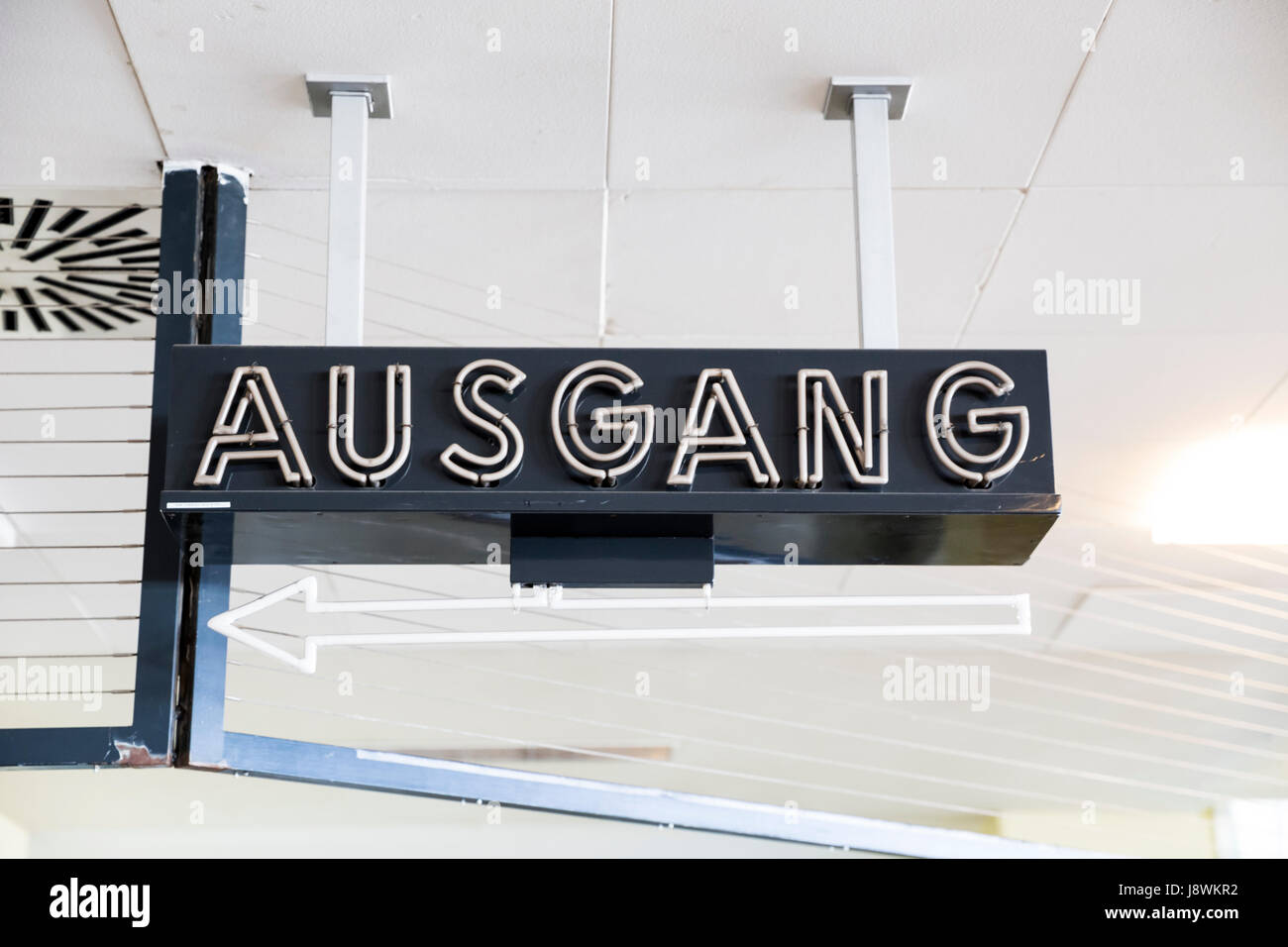 Exit sign berlin hi-res stock photography and images - Alamy