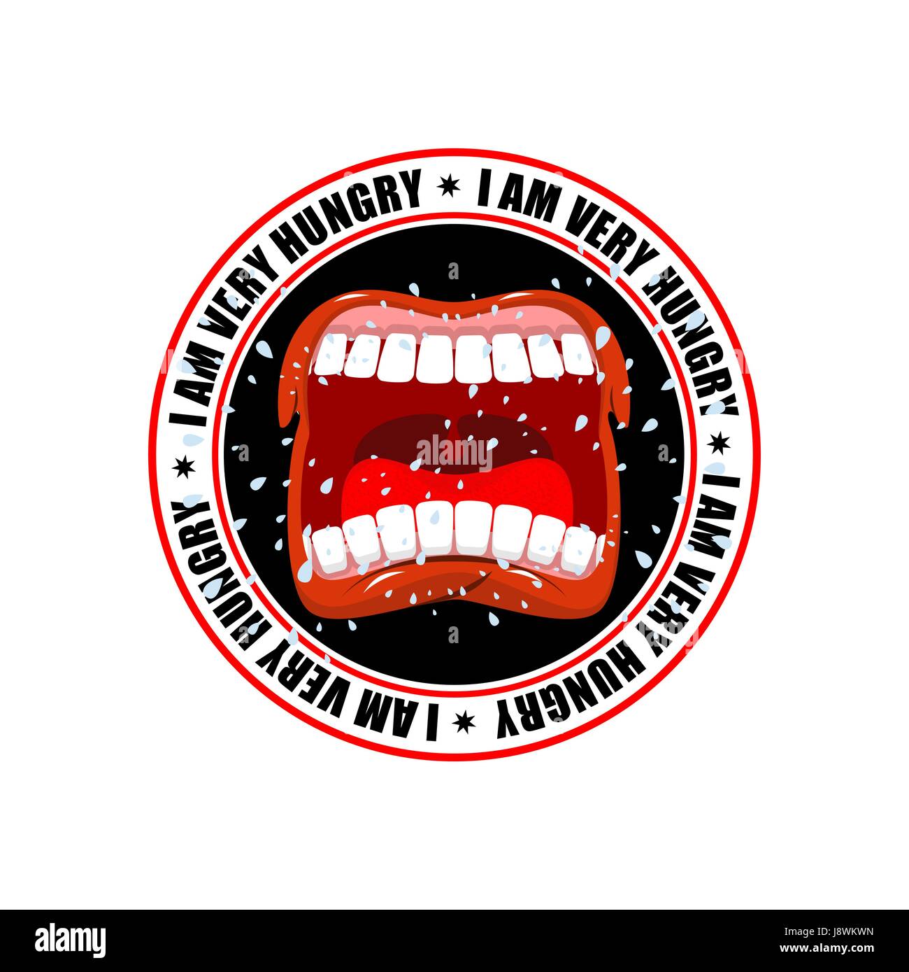 I am so hungry Stock Vector Images - Alamy