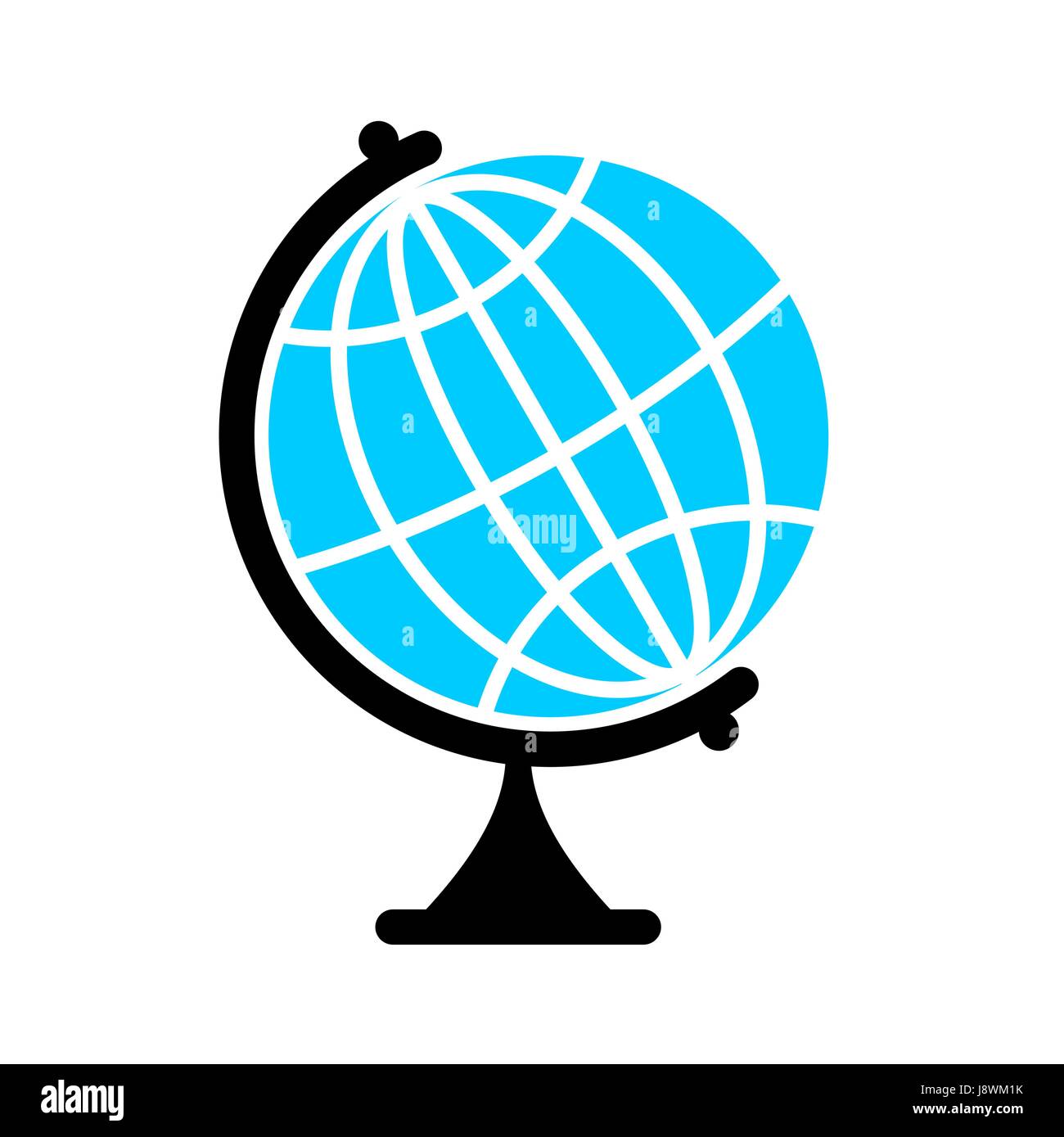 Globe Flat icon. Earth ball character. Planet earth sign Stock Vector ...