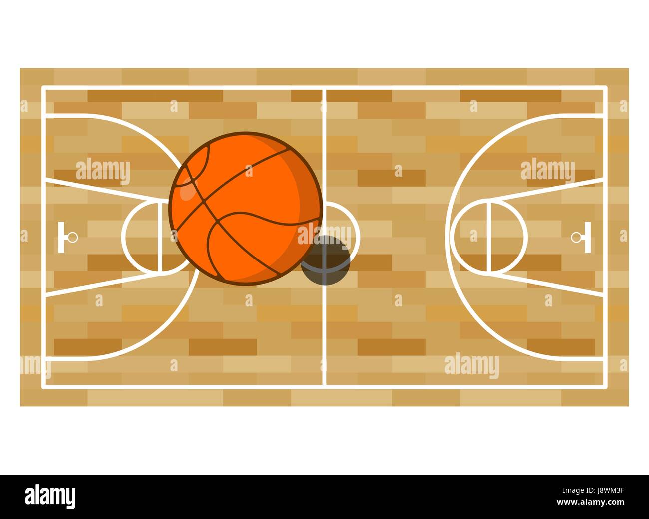 Basketball Field Plan Board High Resolution Stock Photography and ...