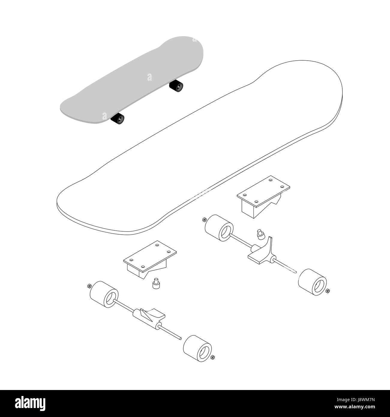 Skateboard structure. Board for skiing specification circuit ...