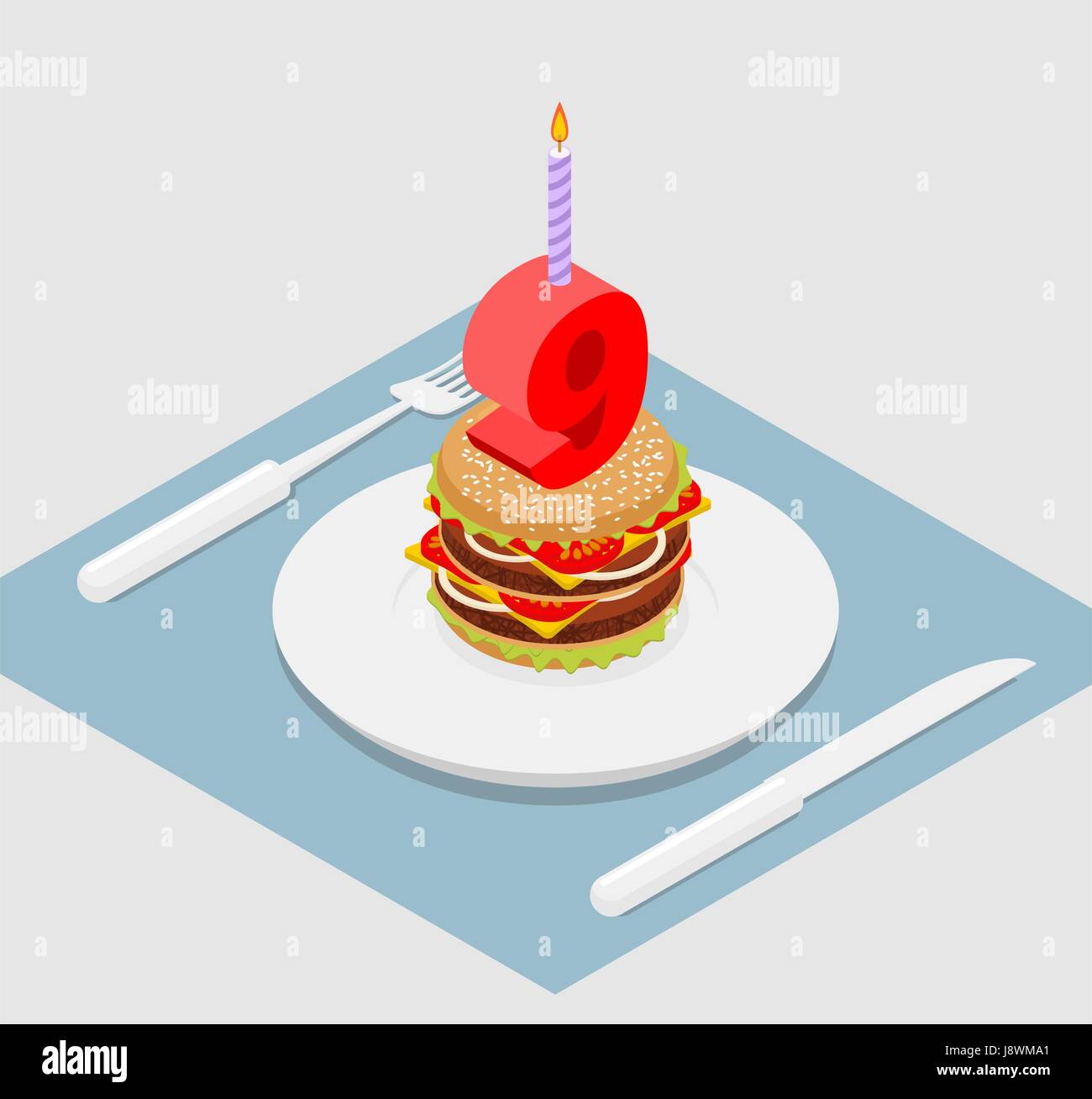 Ninth plate Stock Vector Images - Alamy