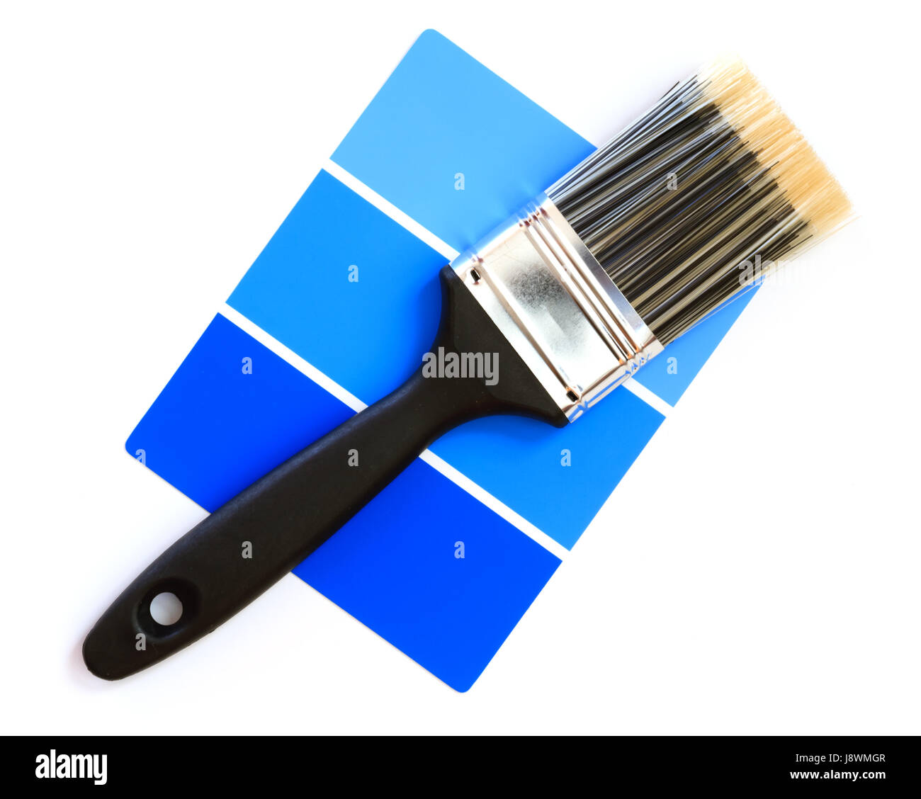 Palette paint samples paintbrush Cut Out Stock Images & Pictures - Alamy