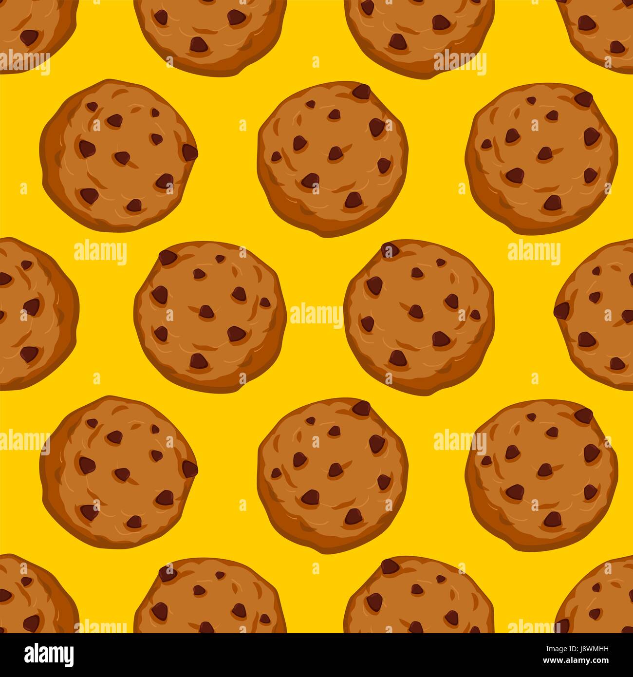 Cookies seamless pattern. pastry background. Food ornament. Sweet ...