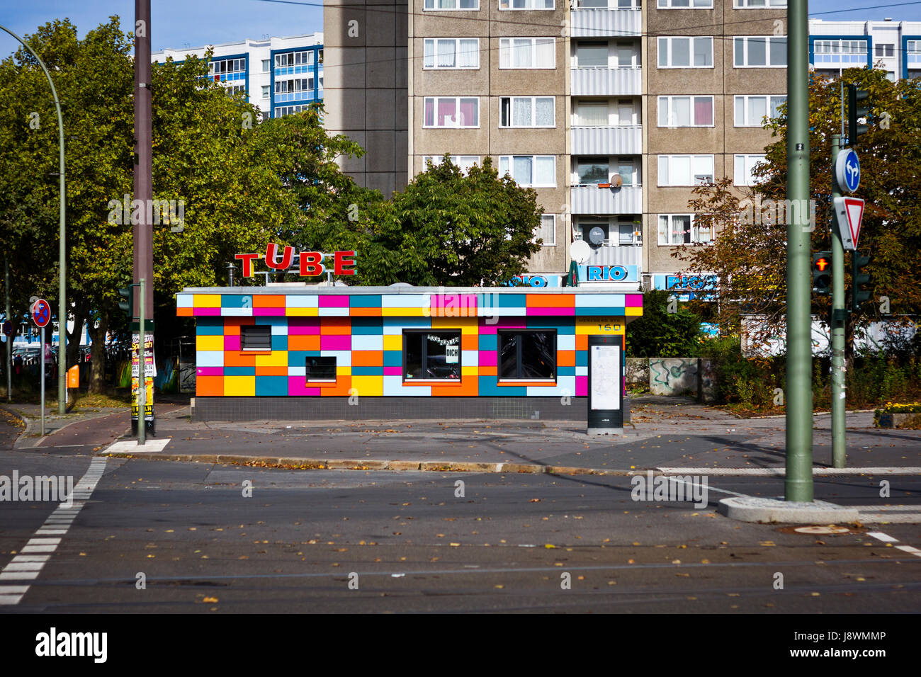 A colourful youth club in Berlin, Germany Stock Photo - Alamy