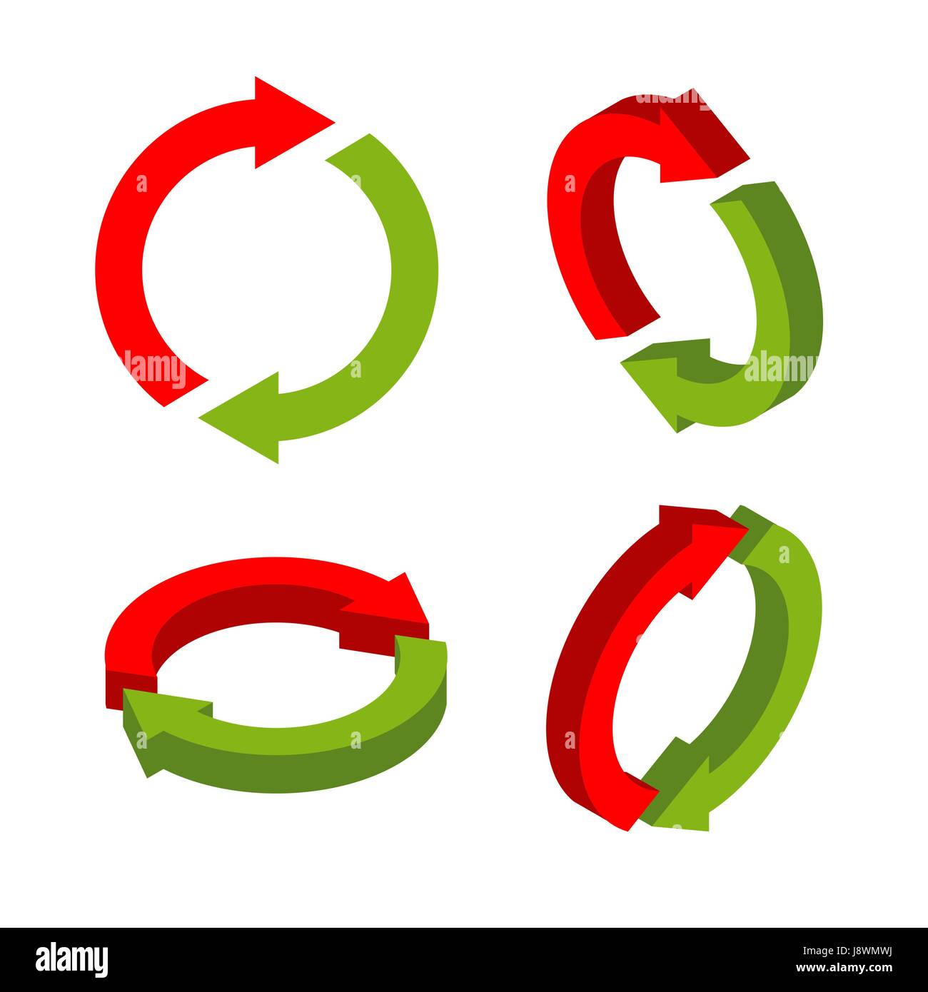 Sign exchange isometric. swap green and red arrows. metathesis icon ...