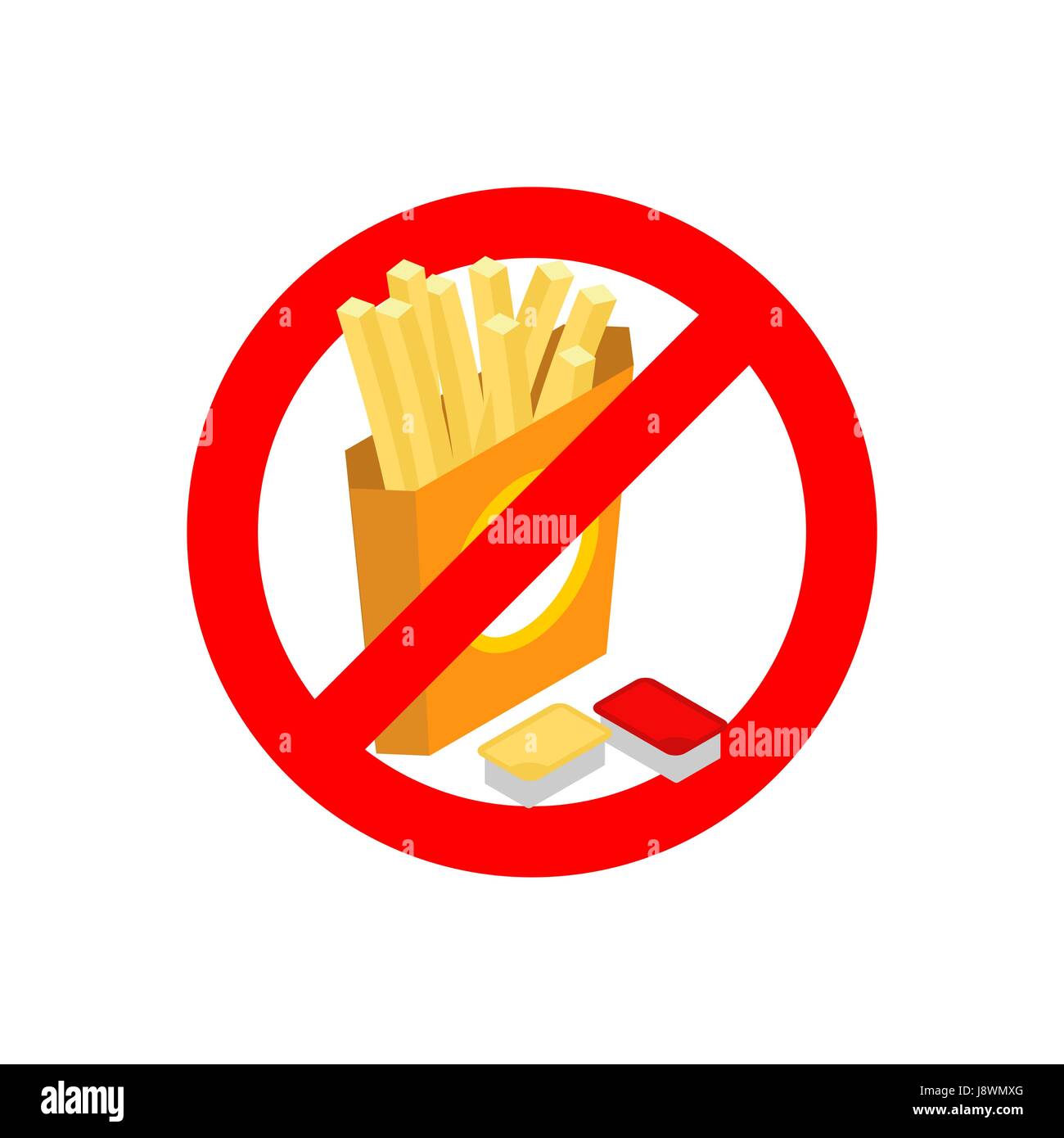 Fast Food Prohibition Sign High Resolution Stock Photography and Images ...