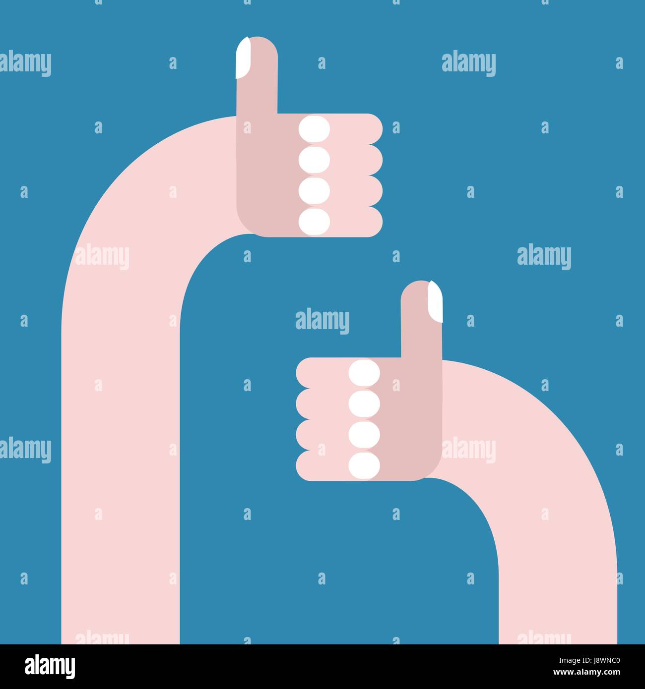 Thumb up sign. Hand shows all good Stock Vector Image & Art - Alamy