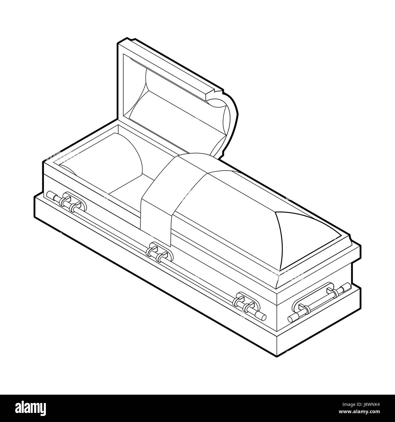 Open casket Black and White Stock Photos & Images - Alamy