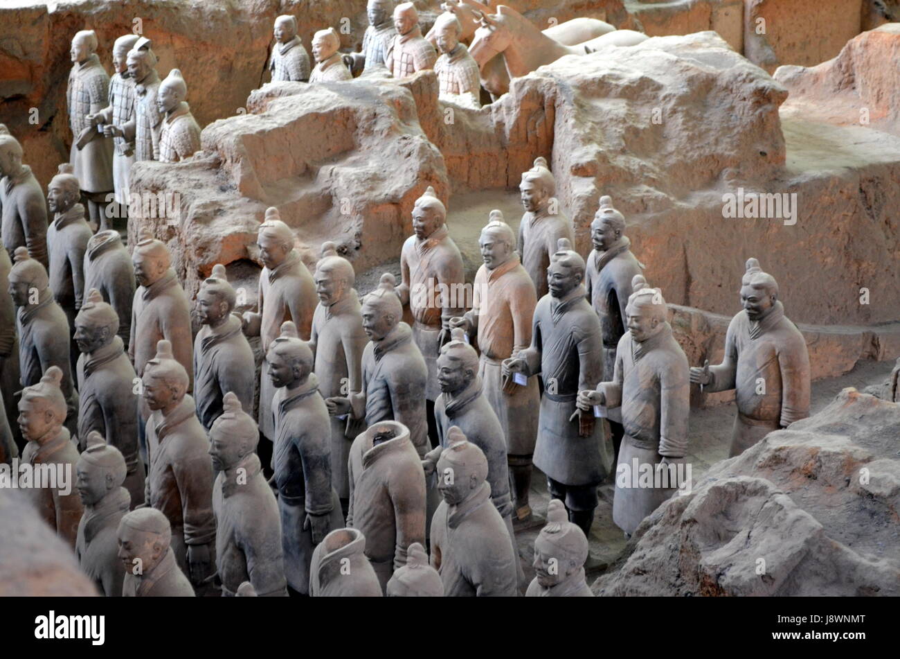 Terracotta warriors exhibition world museum hi-res stock photography ...