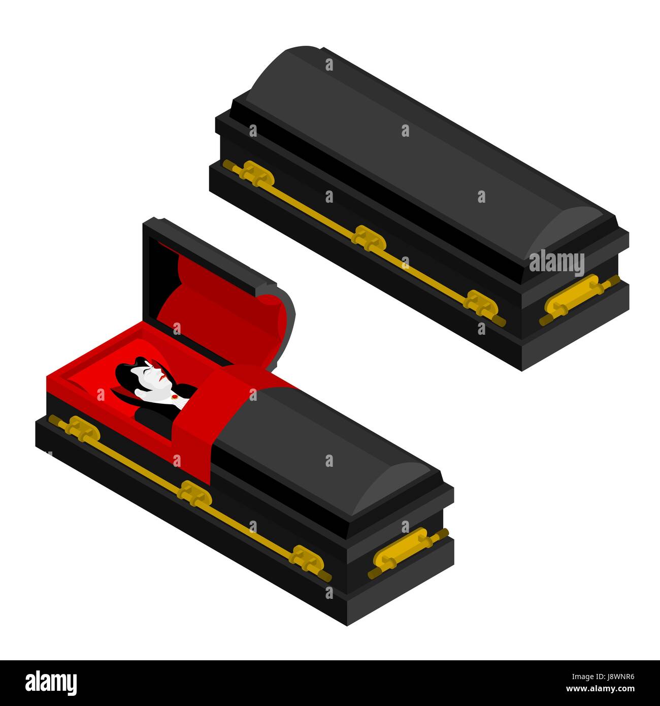 Open Vampire Coffin