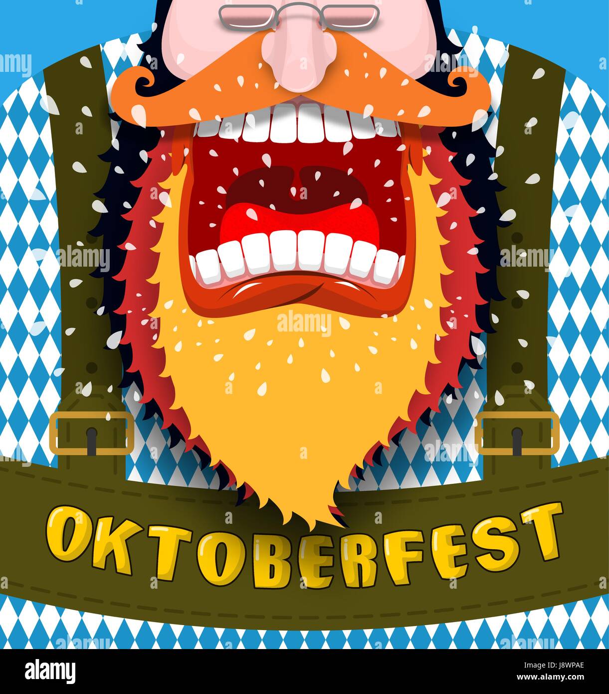 Cartoon furious man red face Stock Vector Images - Alamy