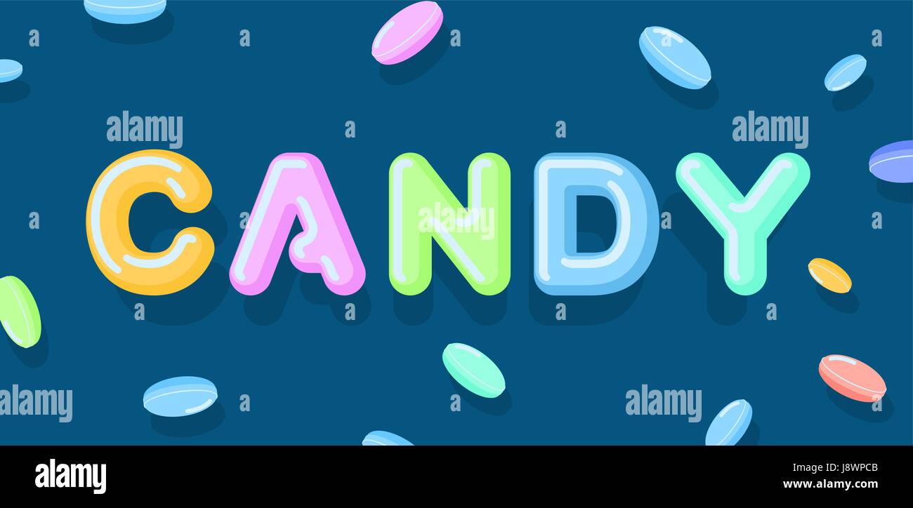 The Word Sweet In Bubble Letters