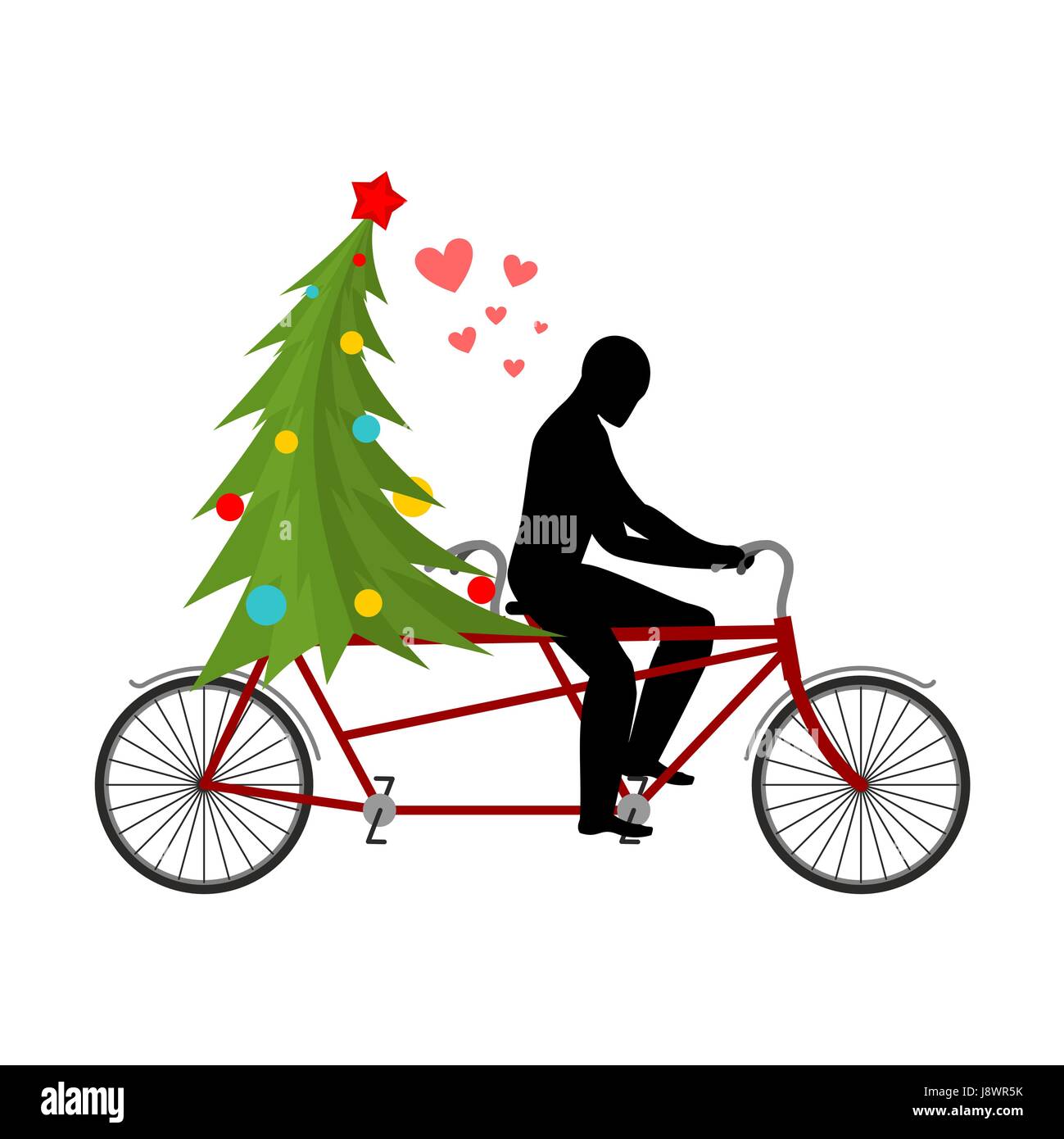 New bicycle on christmas Stock Vector Images - Alamy