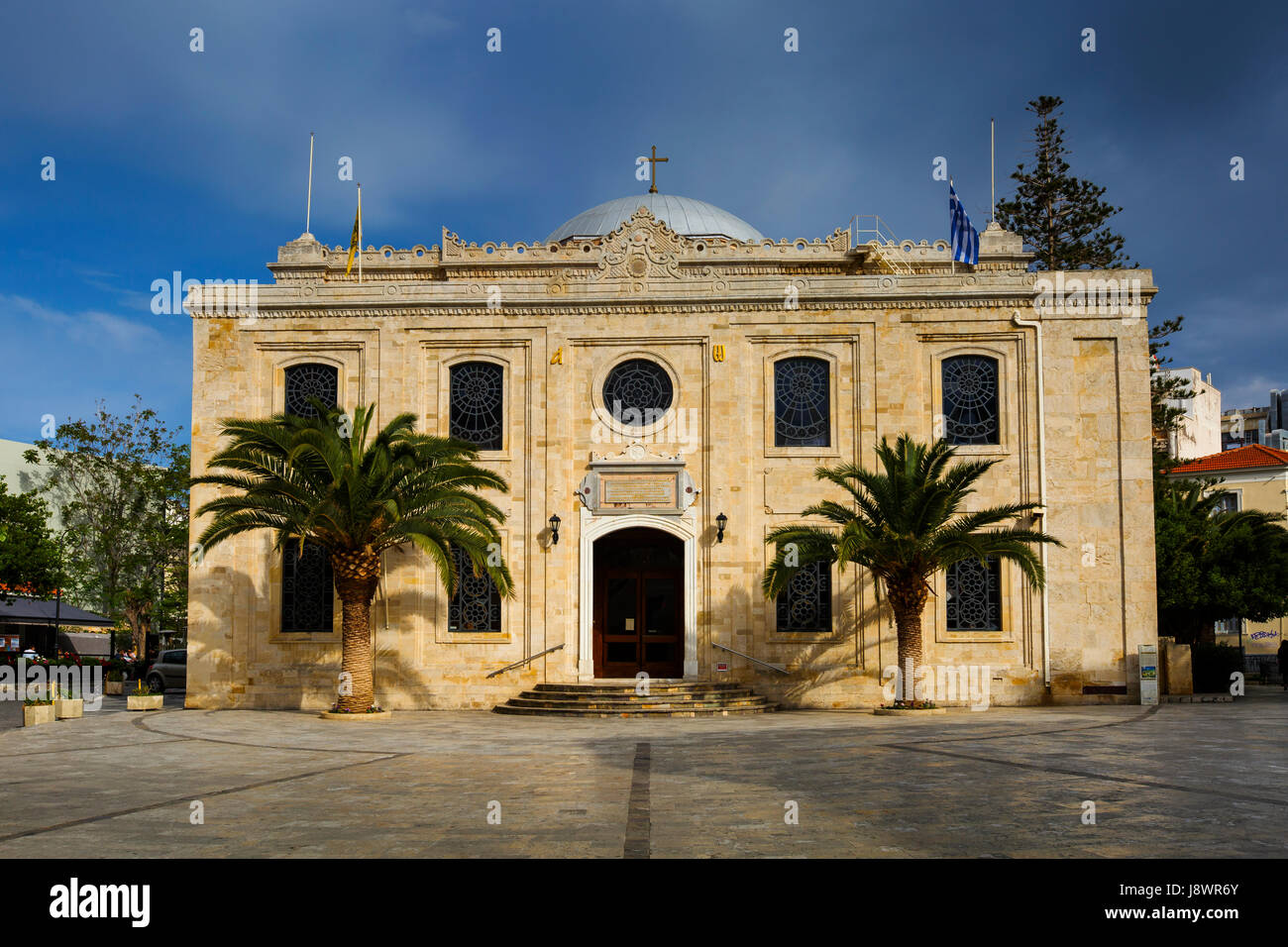 Church of Saint Titus in the centre of Heraklion town, Crete, Greece ...