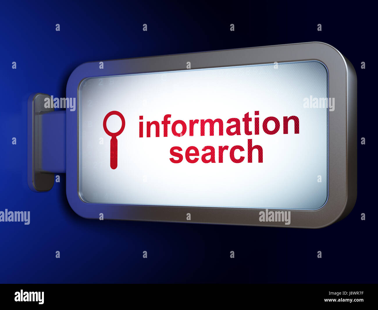 Information concept: Information Search and Search on billboard ...