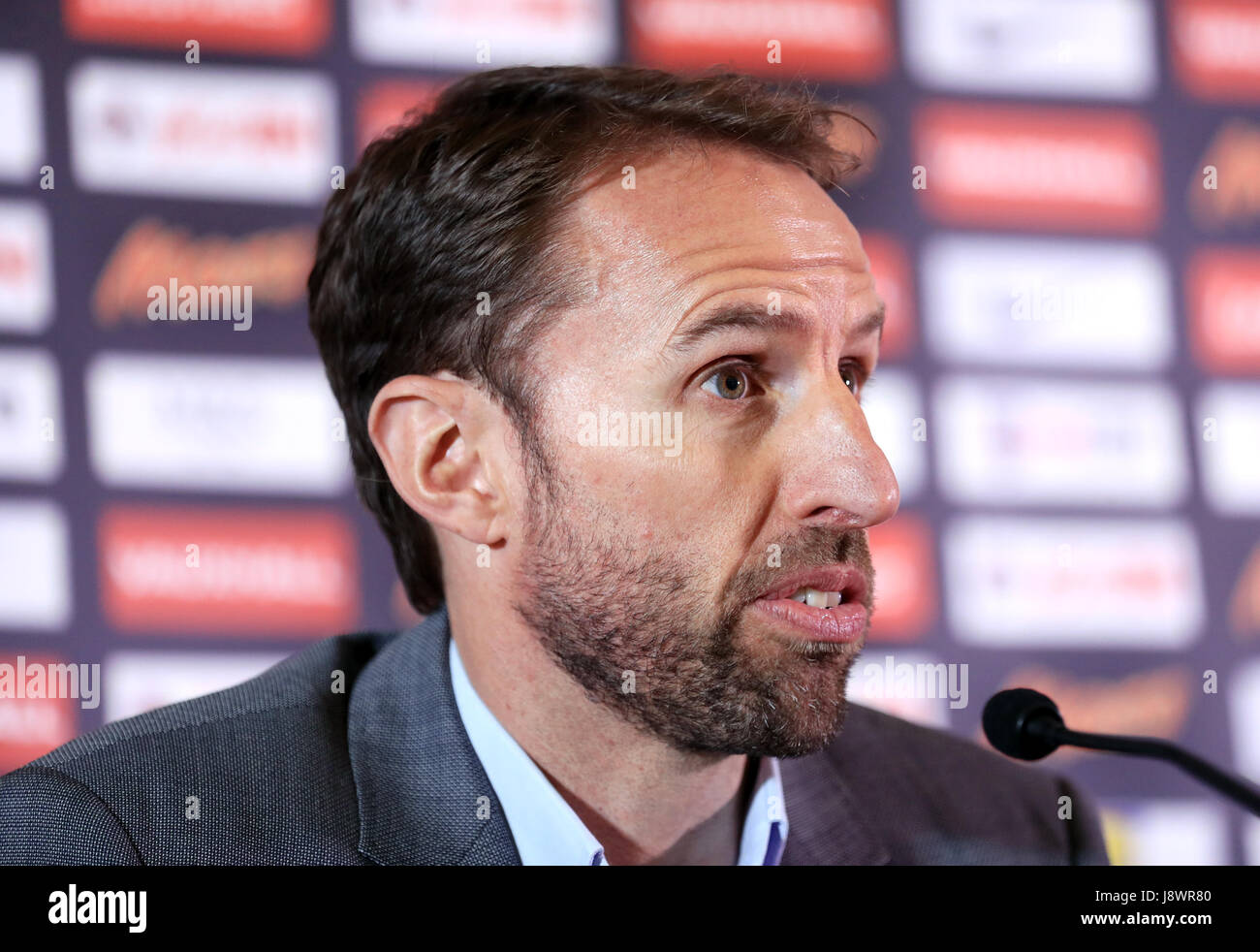 England manager Gareth Southgate during a press conference at St George ...