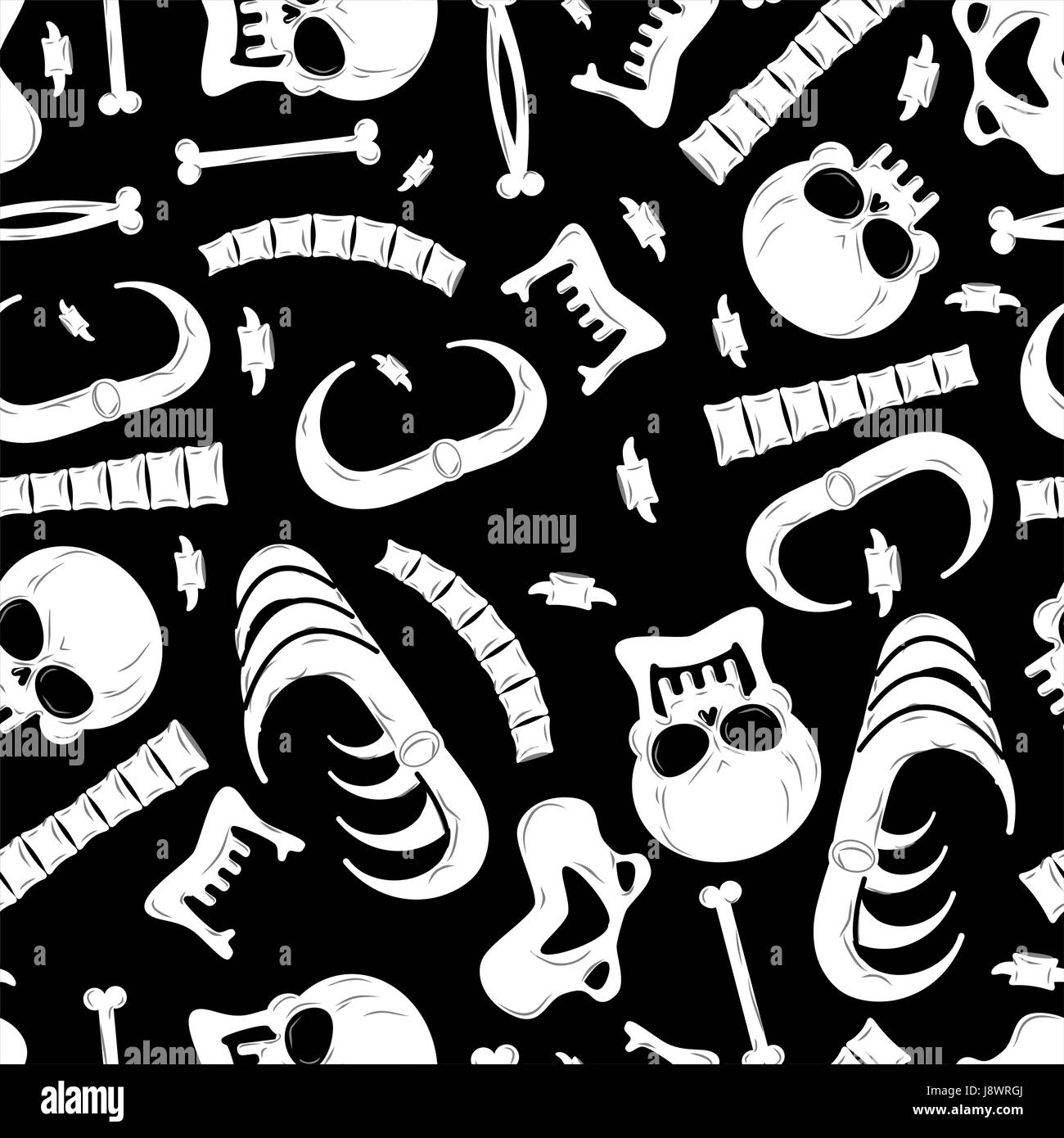 Skeleton Wall Texture Seamless