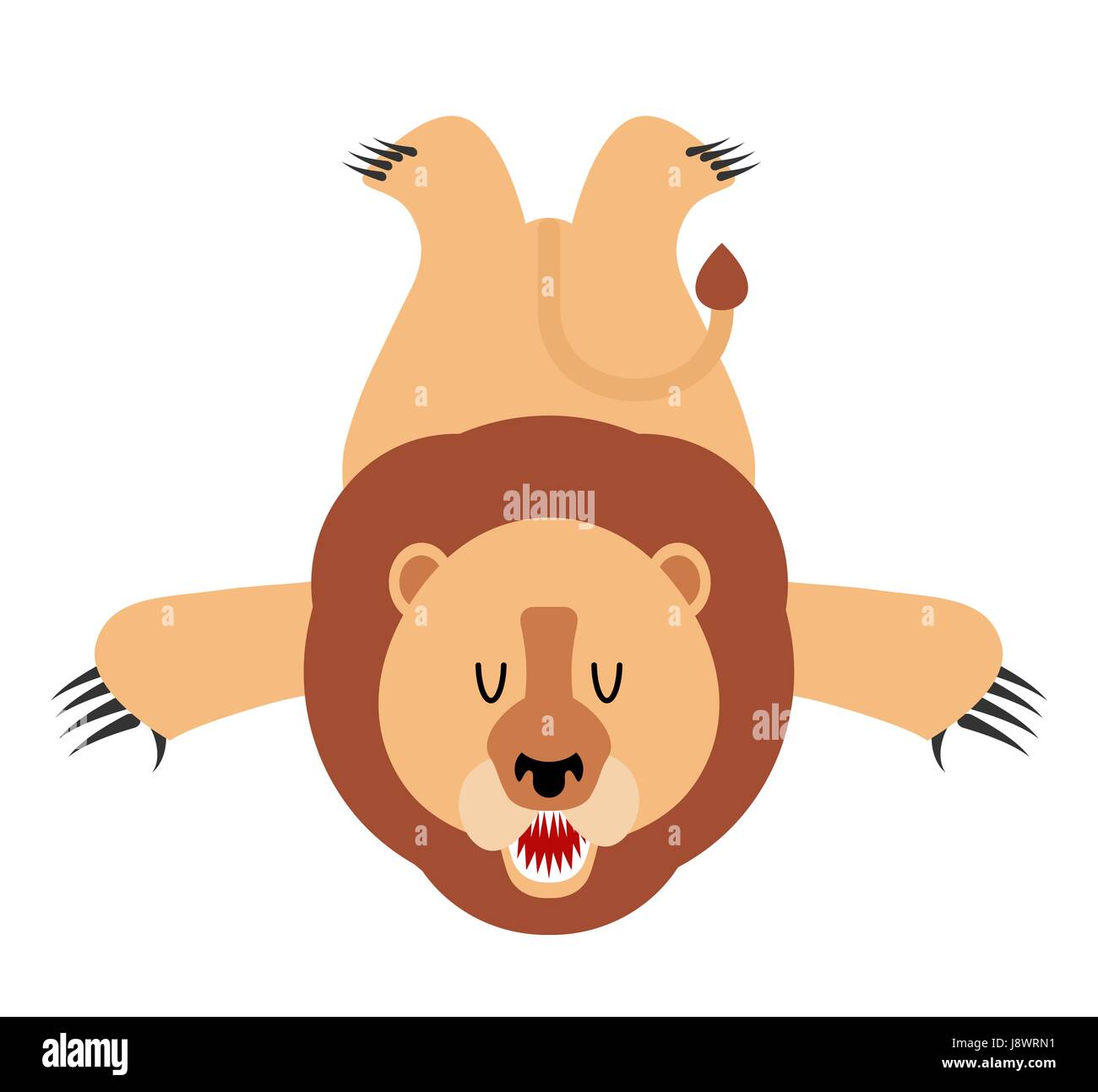 Lion skin carpet Stock Vector Images - Alamy