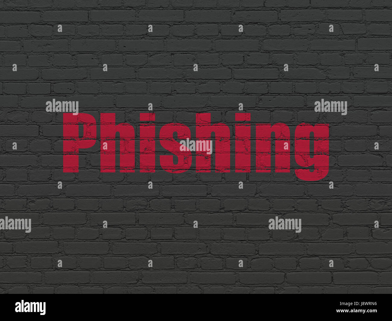 Security concept: Phishing on wall background Stock Photo - Alamy