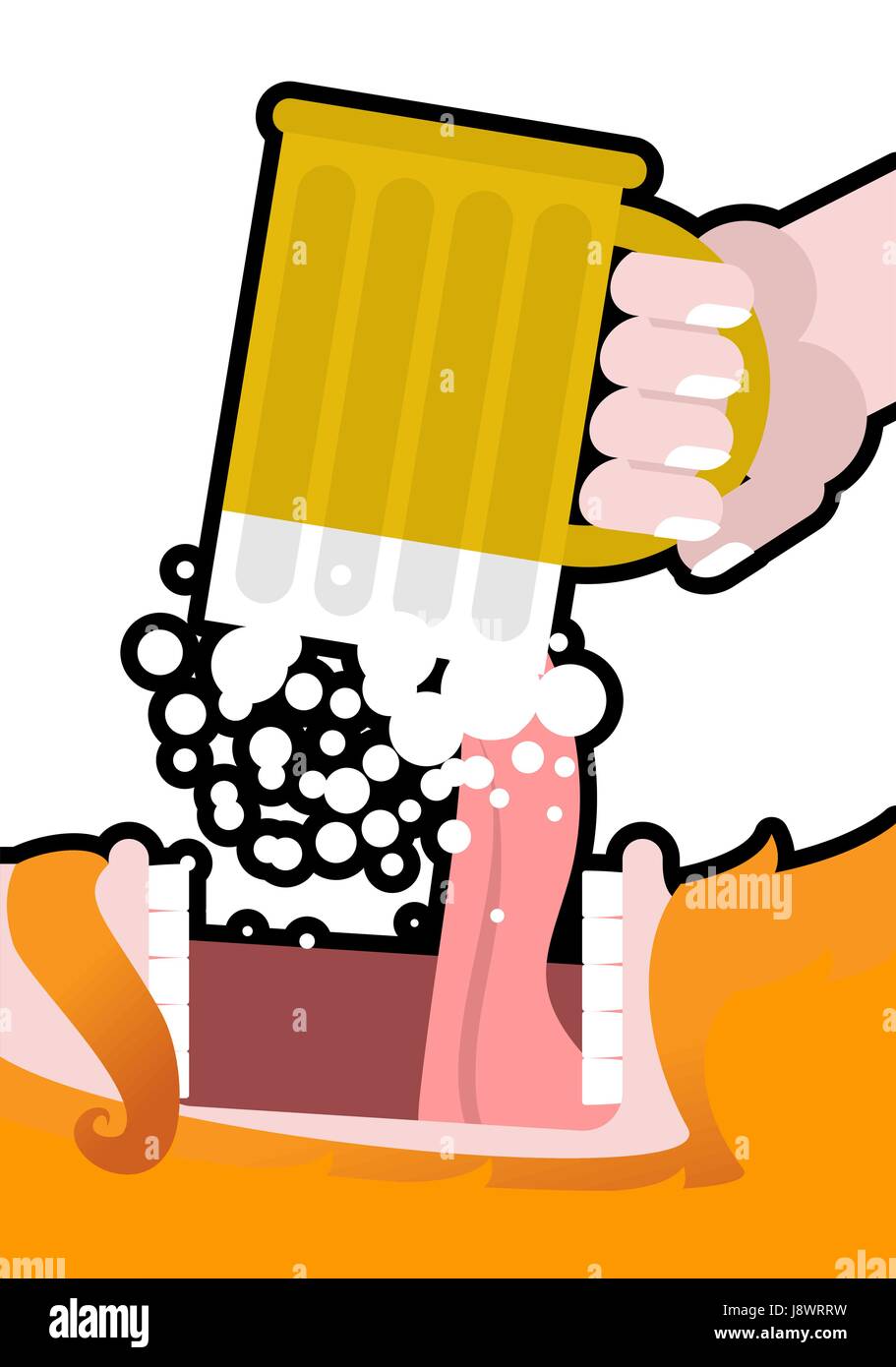Drunk irishman Stock Vector Images - Alamy