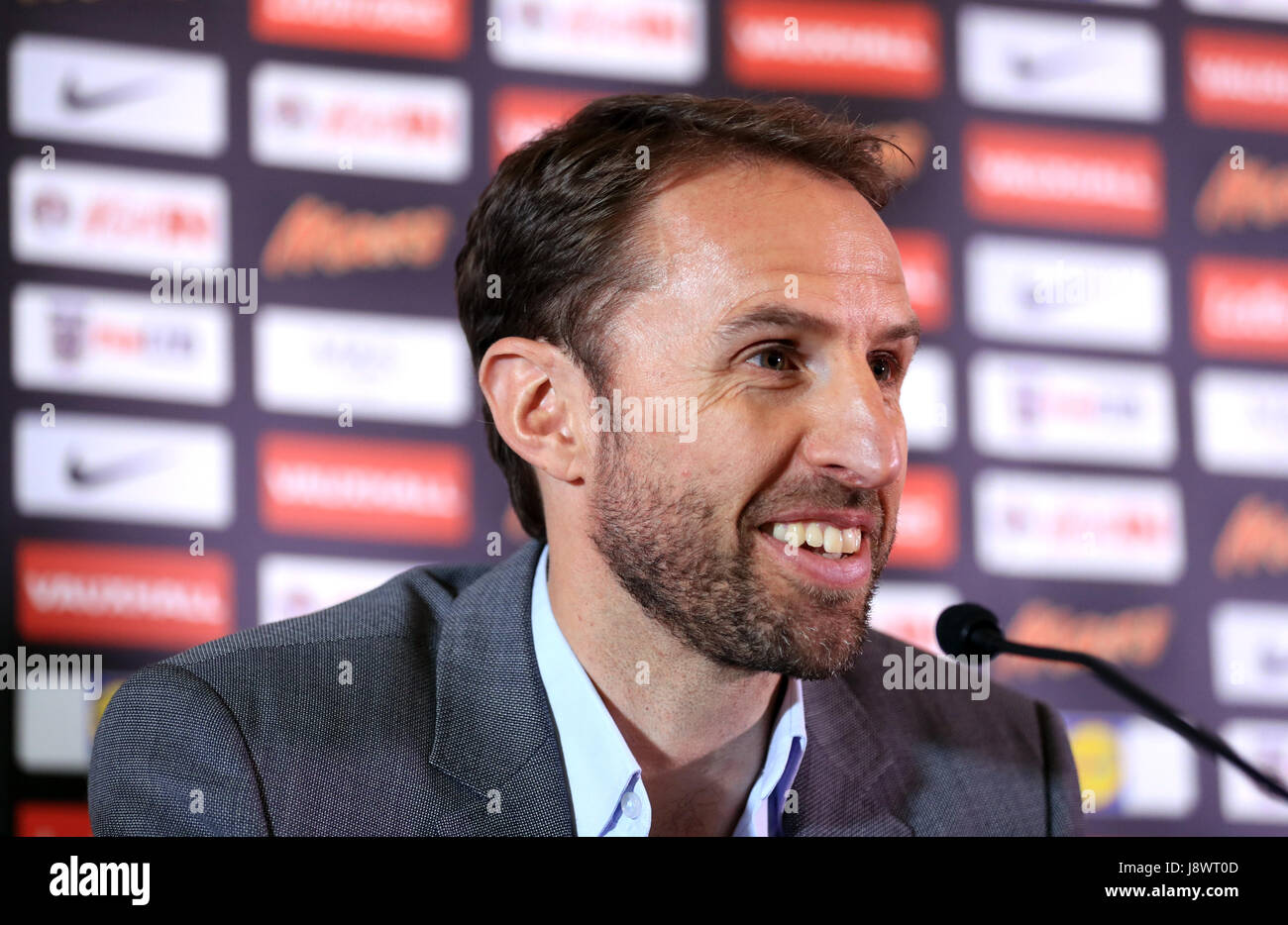 England manager Gareth Southgate during a press conference at St George ...