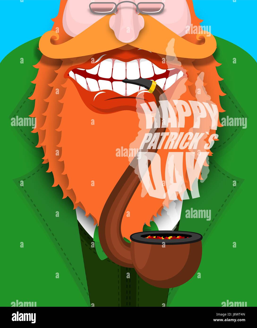 Smoke in mouth Stock Vector Images - Alamy
