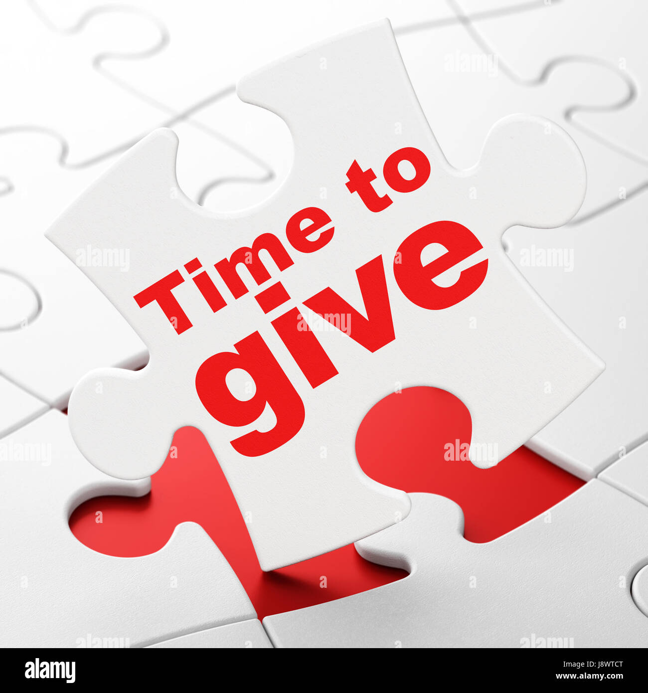 Time concept: Time To Give on puzzle background Stock Photo - Alamy