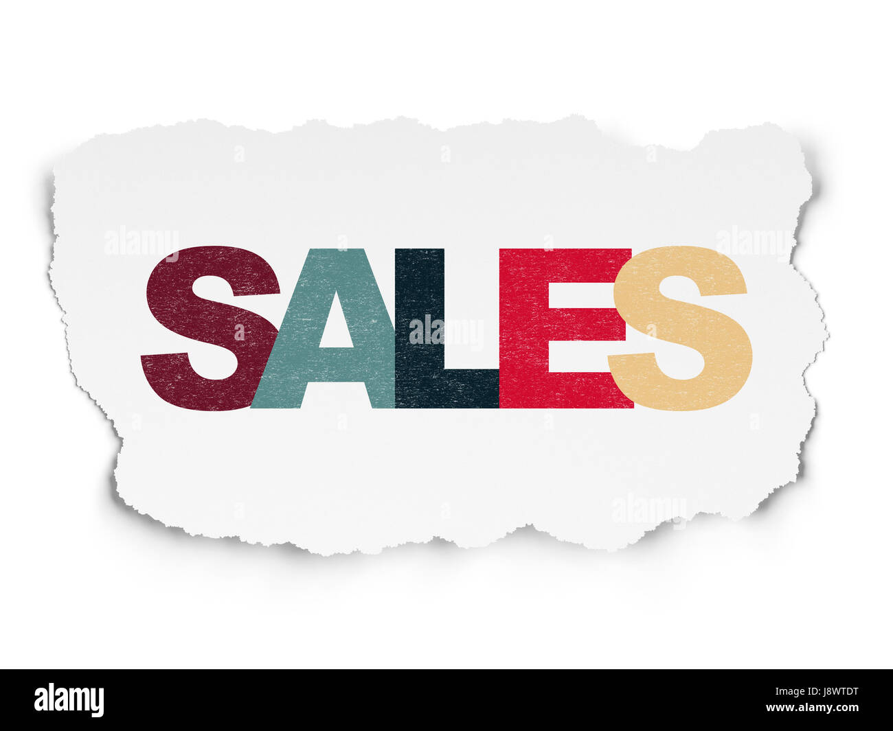 Advertising concept: Sales on Torn Paper background Stock Photo - Alamy