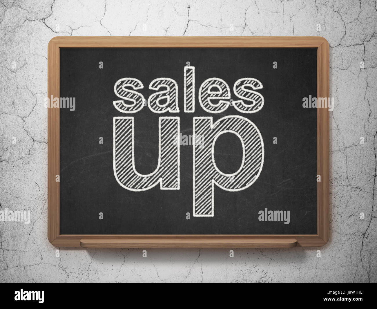 Advertising concept: Sales Up on chalkboard background Stock Photo - Alamy
