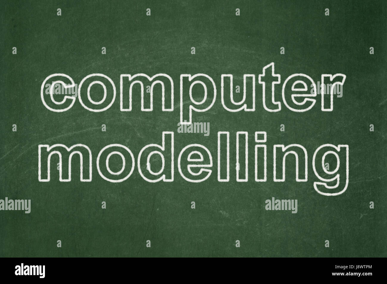 Science concept: Computer Modelling on chalkboard background Stock ... Science concept: Computer Modelling on chalkboard background Stock ...