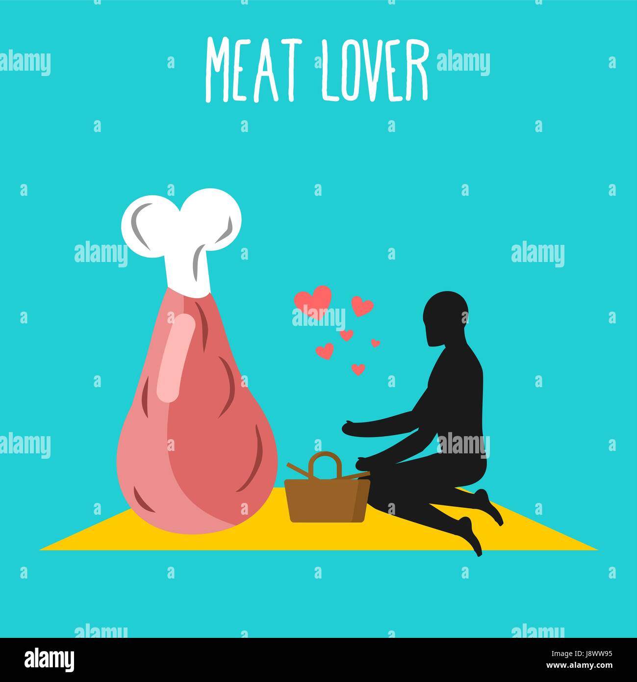 Pork chop roast in Stock Vector Images - Alamy