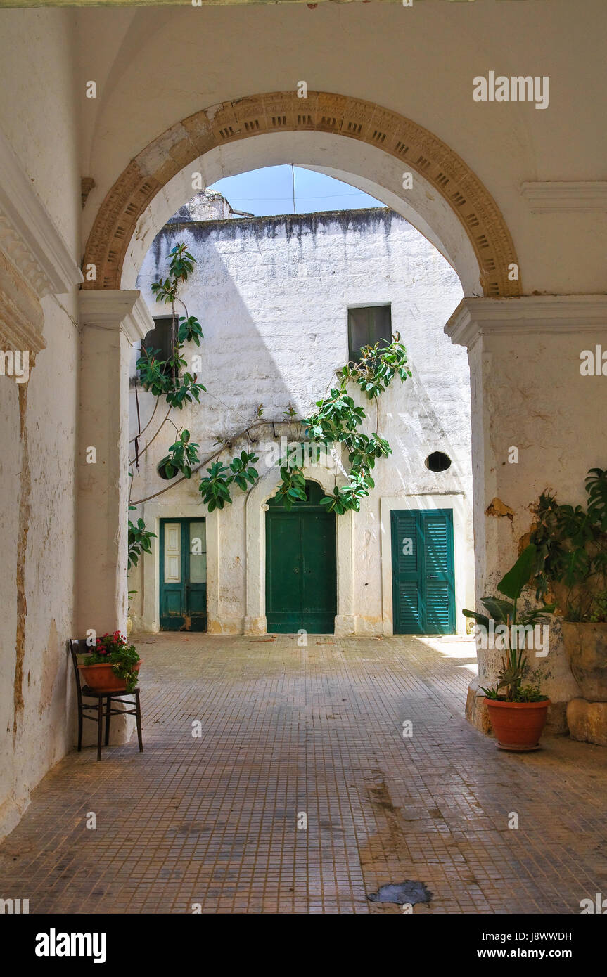 Historical palace. Specchia. Puglia. Italy Stock Photo - Alamy