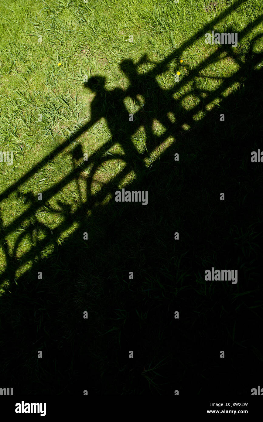 bridge, biker, outdoor, silhouette, bike, bicycle, cycle, backdrop ...