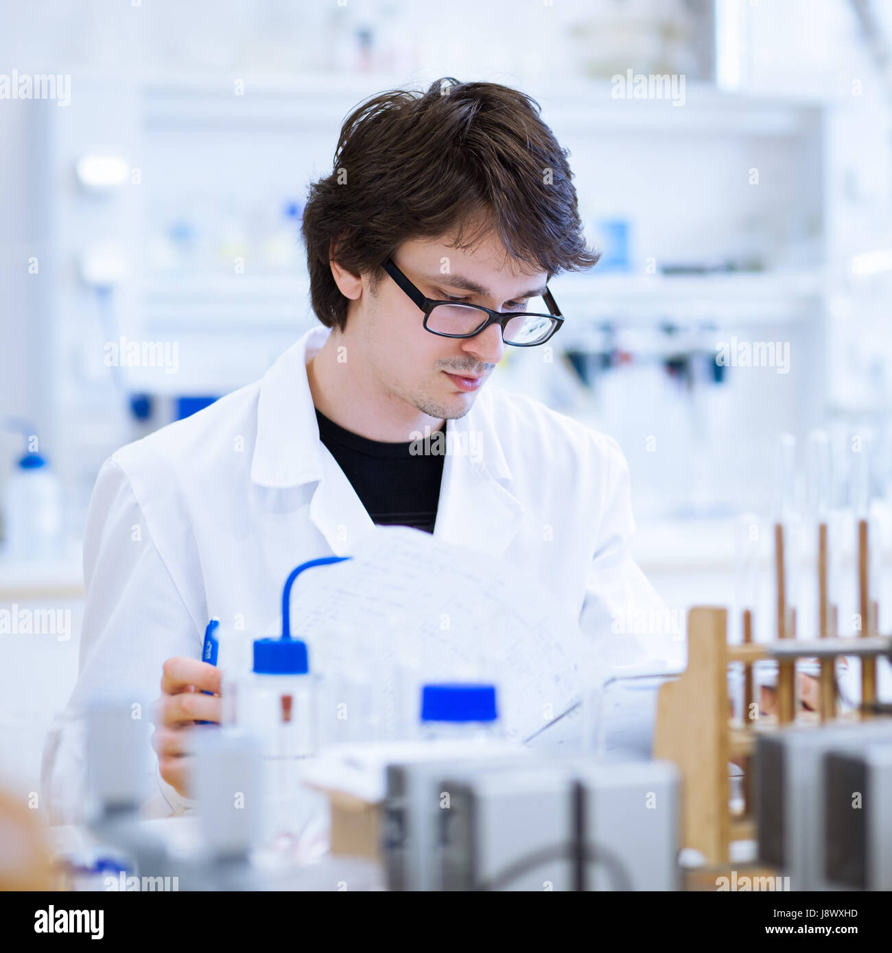 experiment, science, research, laboratory, chemistry, researcher ...