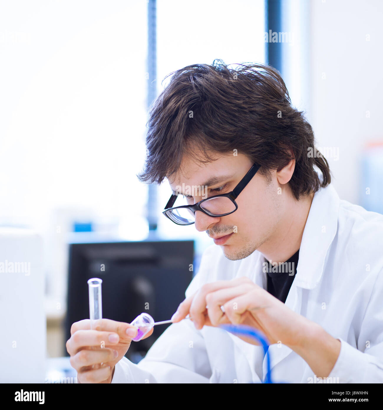 experiment, science, research, laboratory, chemistry, researcher ...