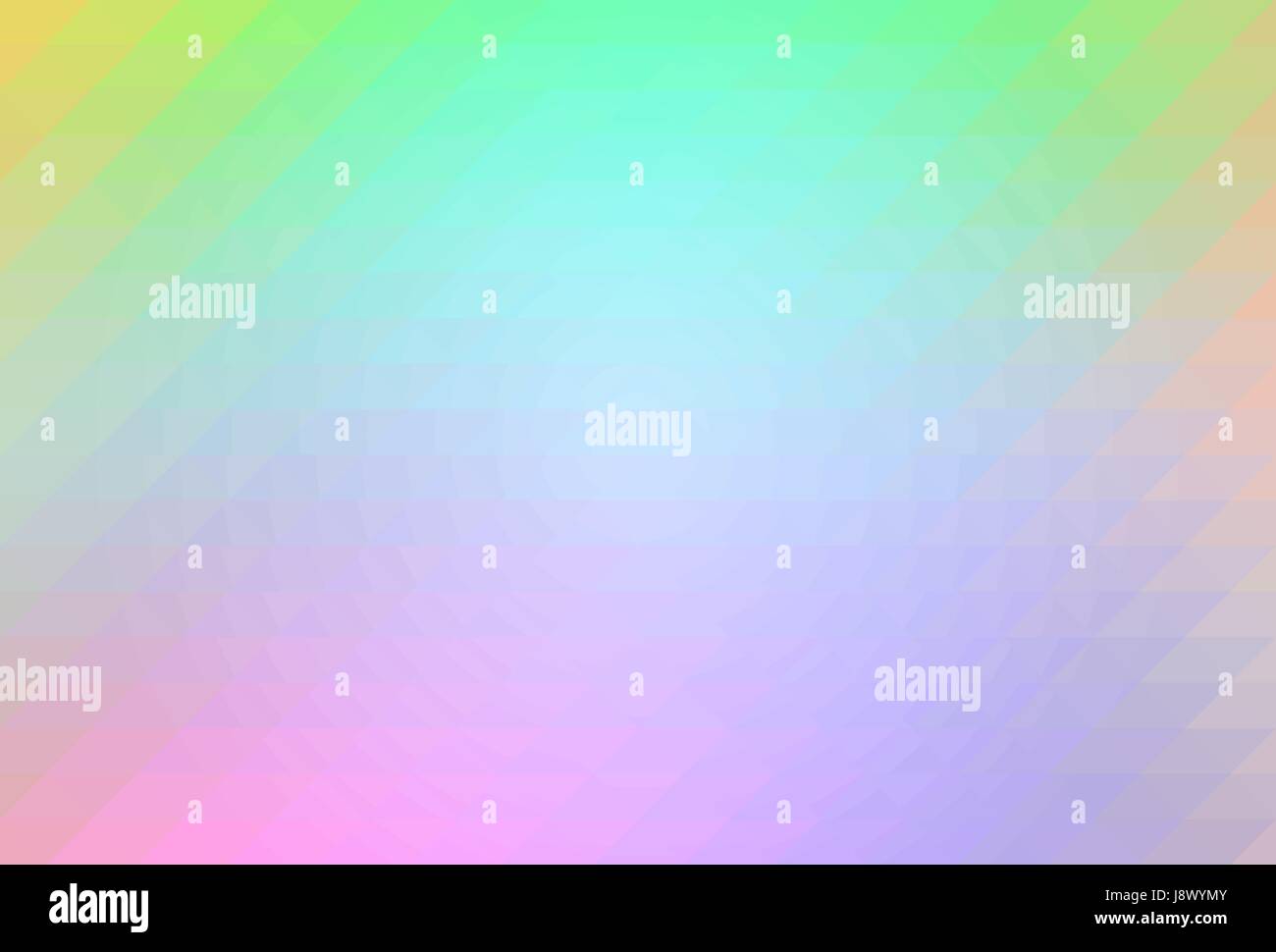 Light rainbow abstract geometric background with rows of triangles ...
