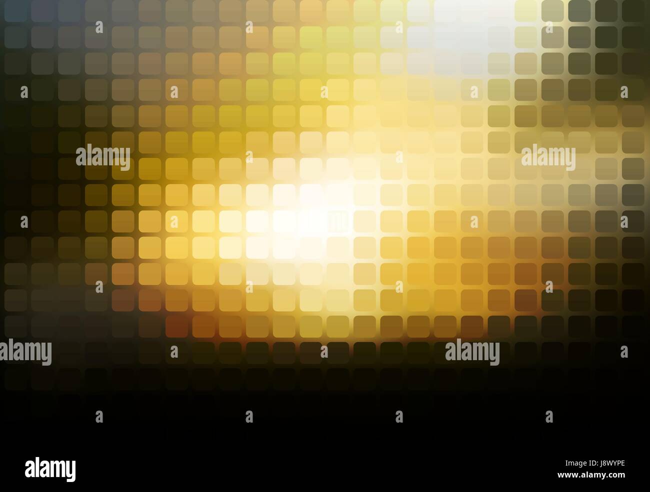 Black grey yellow white vector abstract rounded corners square tiles ...