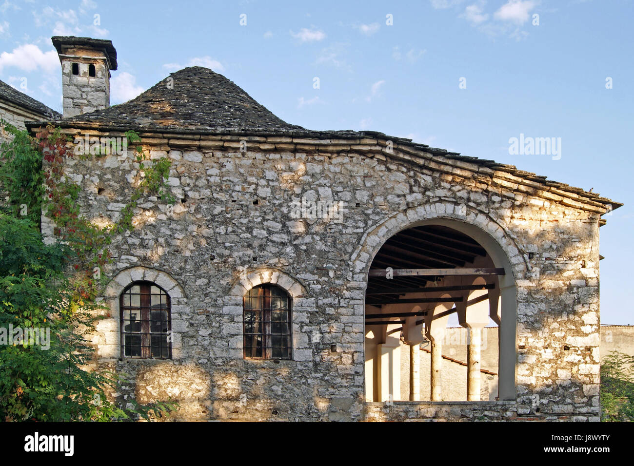 historical, columns, greece, old town, library, natural stone, building ...
