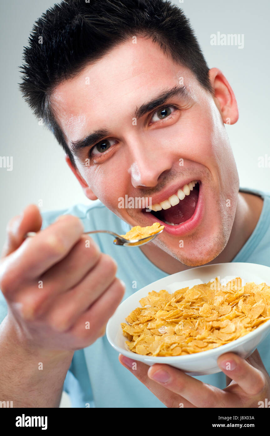 eating, eat, eats, man, laugh, laughs, laughing, twit, giggle, smile ...