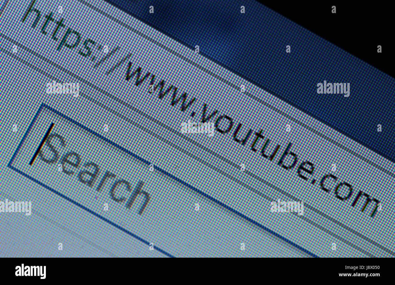 YouTube homepage on a monitor screen Stock Photo - Alamy