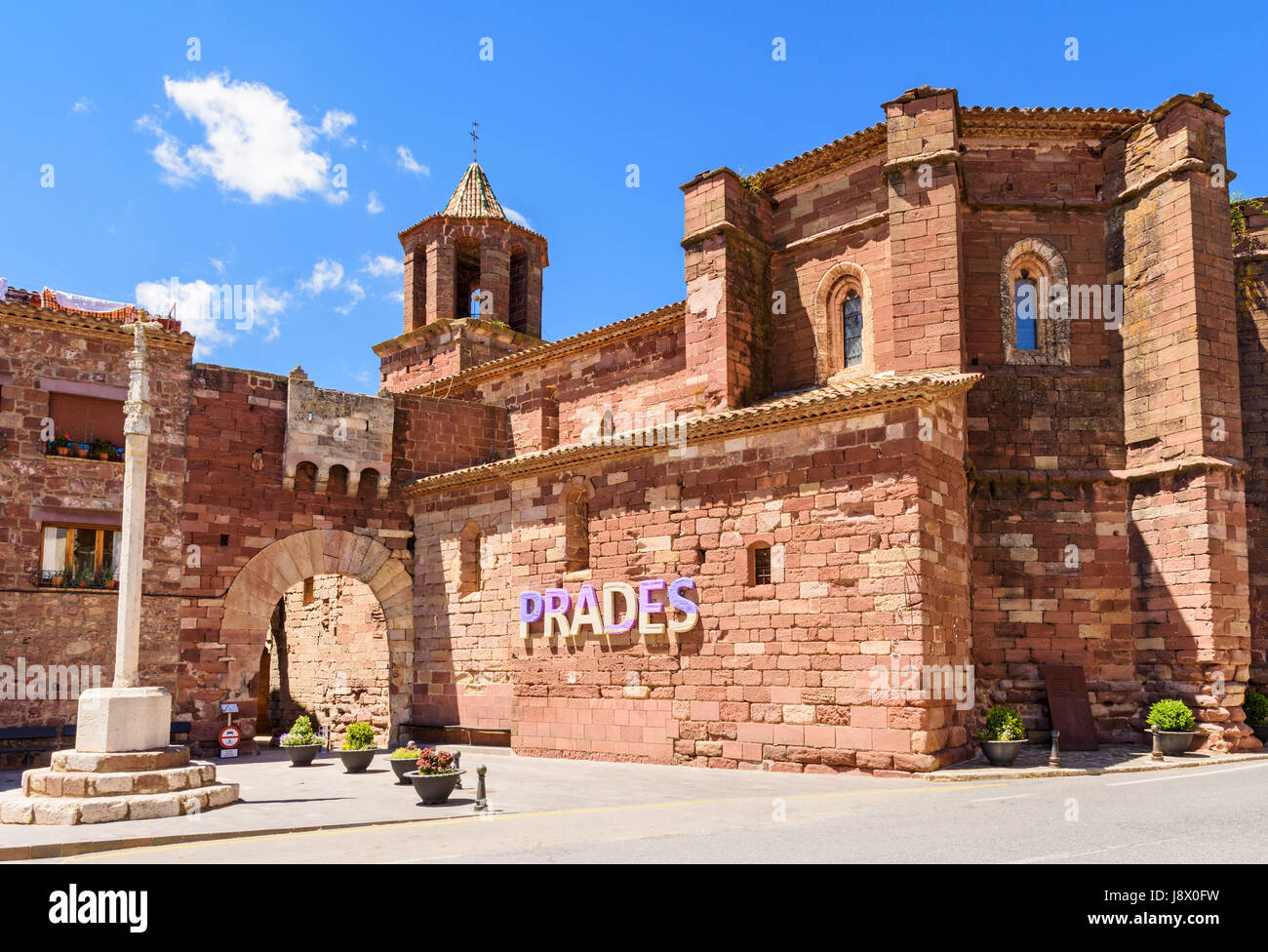 Arch portal entrance into the old town next to the Iglesia de Santa ...