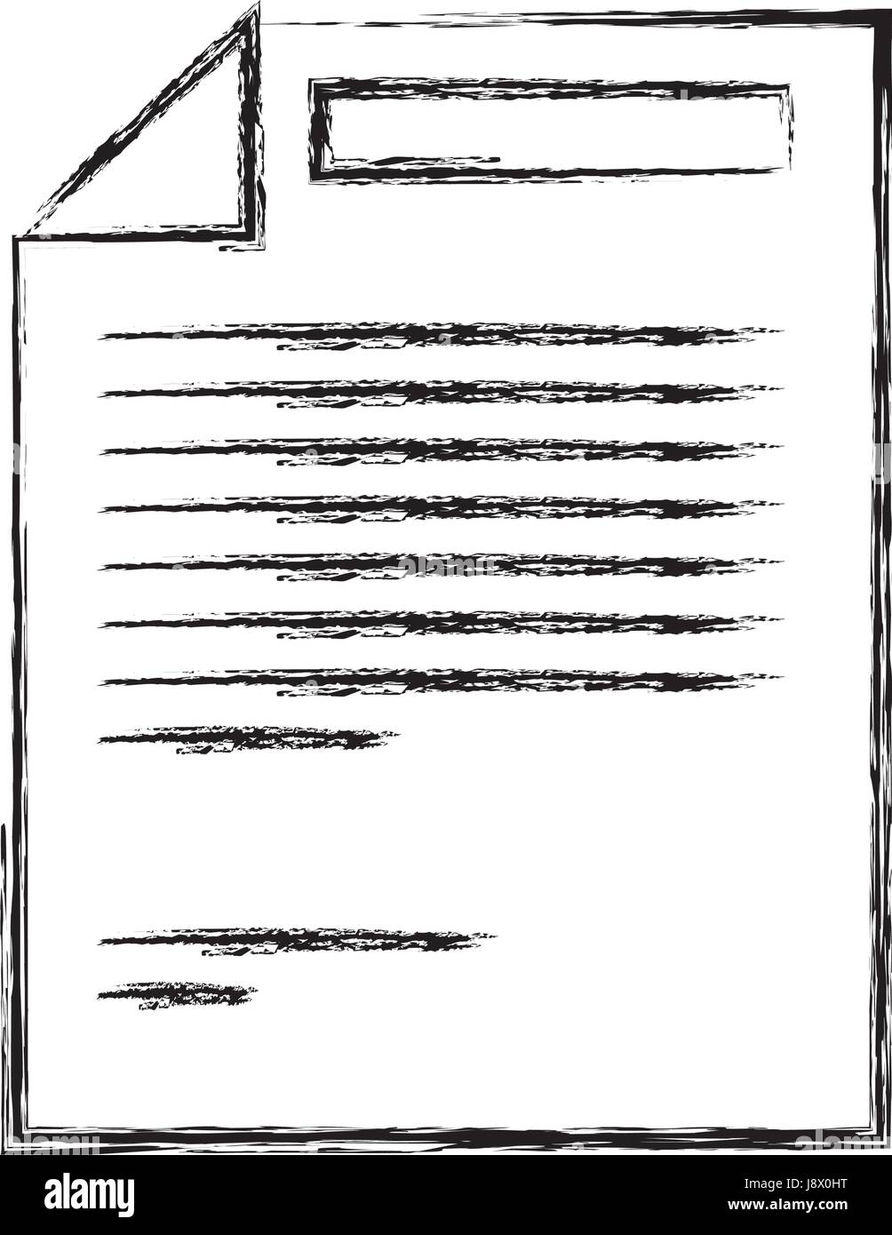 monochrome blurred silhouette of paper sheet with text Stock Vector ...