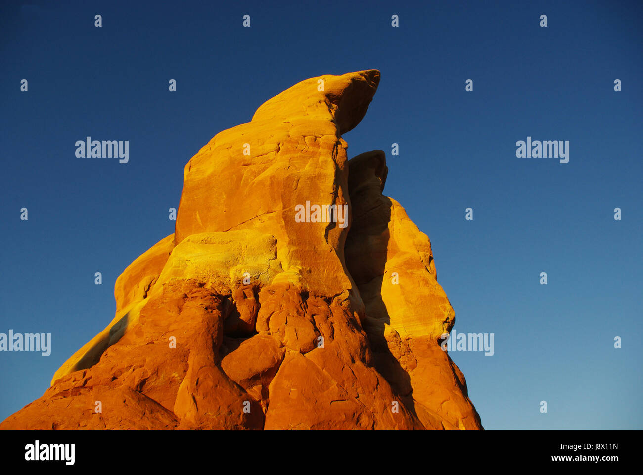 desert, wasteland, formation, rock, early, firmament, sky, unclouded ...