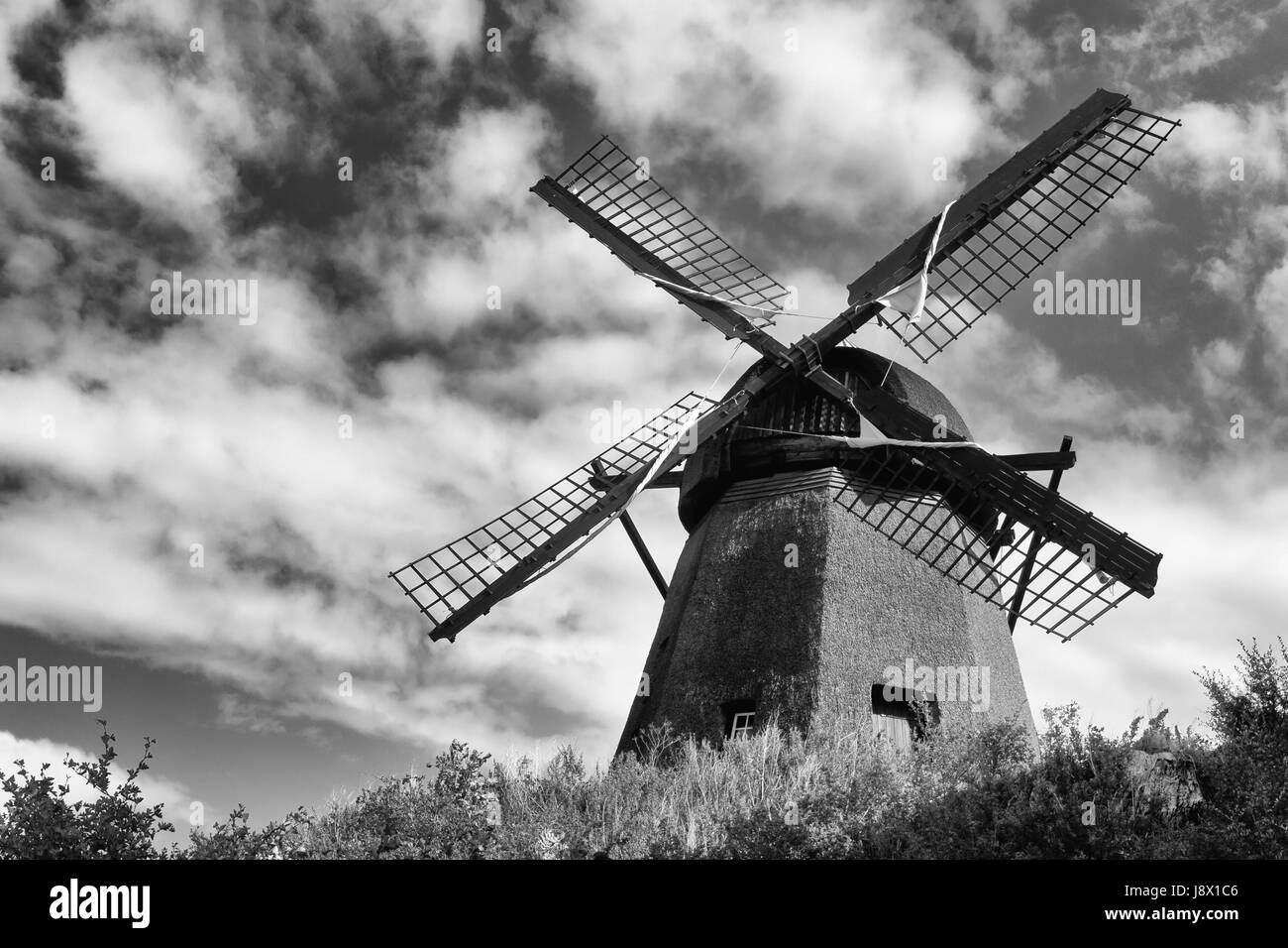 windmill, wind energy, style of construction, architecture ...